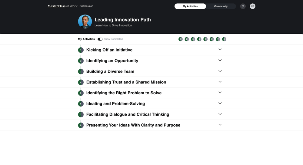 MasterClass at Work Introduces: Paths